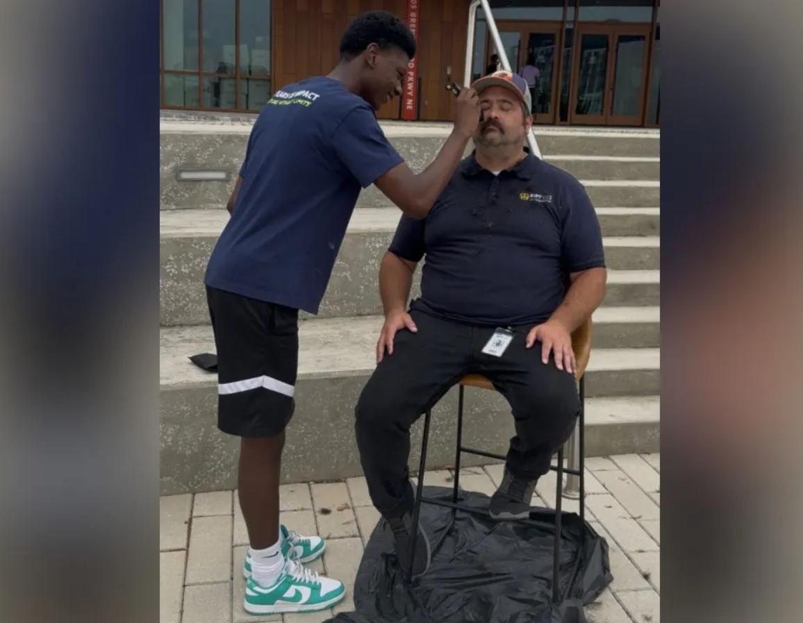 DC teacher fulfills promise, lets student shave beard after earning ...